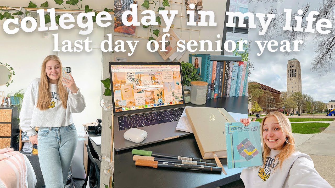 COLLEGE DAY IN MY LIFE 📚 last day of classes, yearbook, finals | The ...