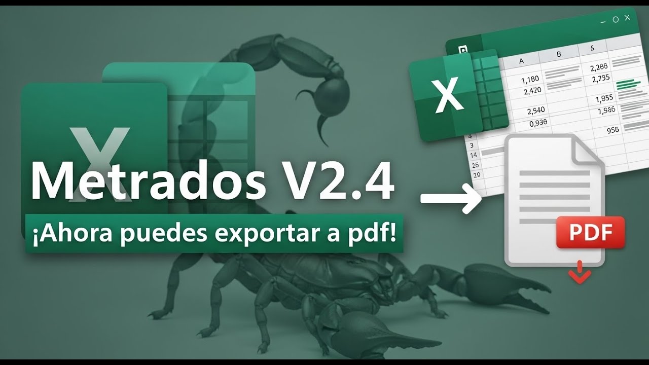 Plantilla de Metrados V2.4 - Macros - Excel VBA - YouTube