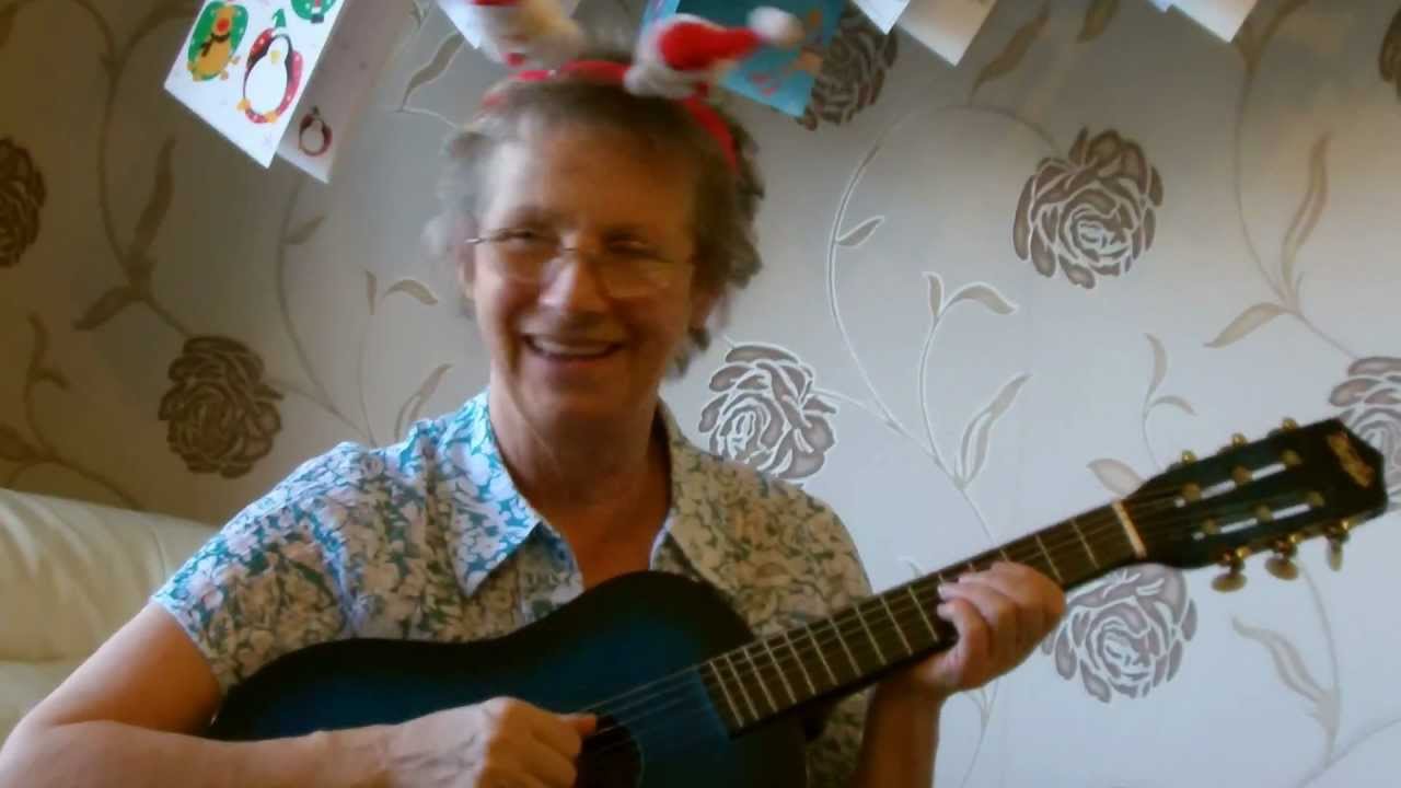 Crazy grandma singing and playing the guitar - YouTube