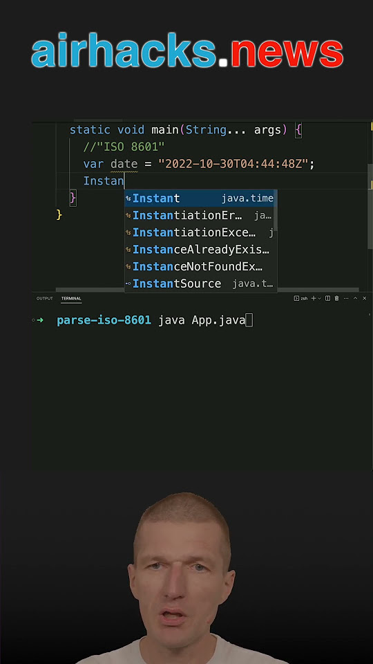 How To Parse An Iso 8601 Date Java Shorts Coding Airhacks Youtube
