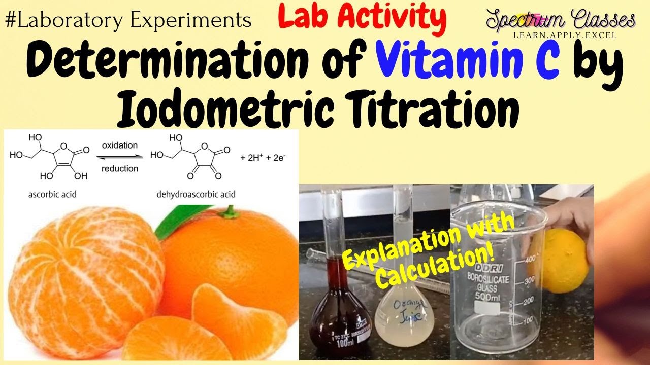 Determination of Vitamin C in Orange Juice using Iodine and hypo ...