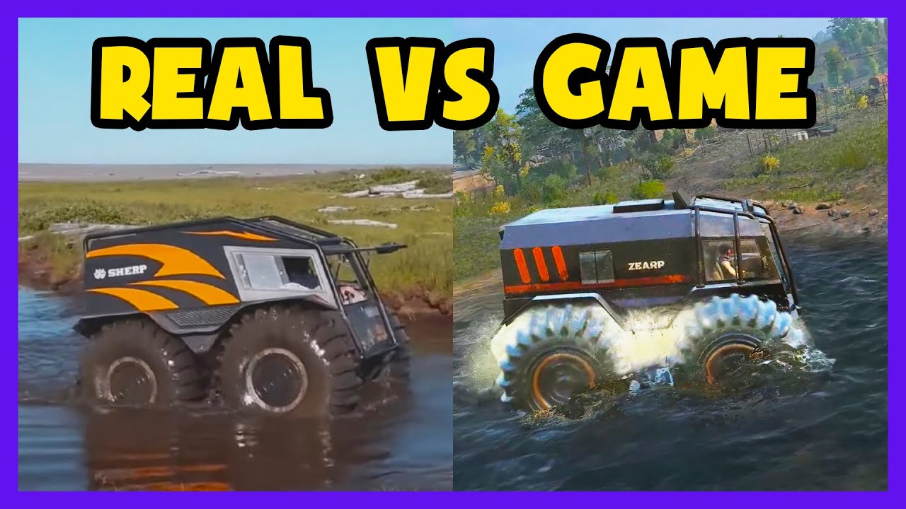 SnowRunner vs Real Life | SHERP Showcase | Offroad Physics Comparison ...