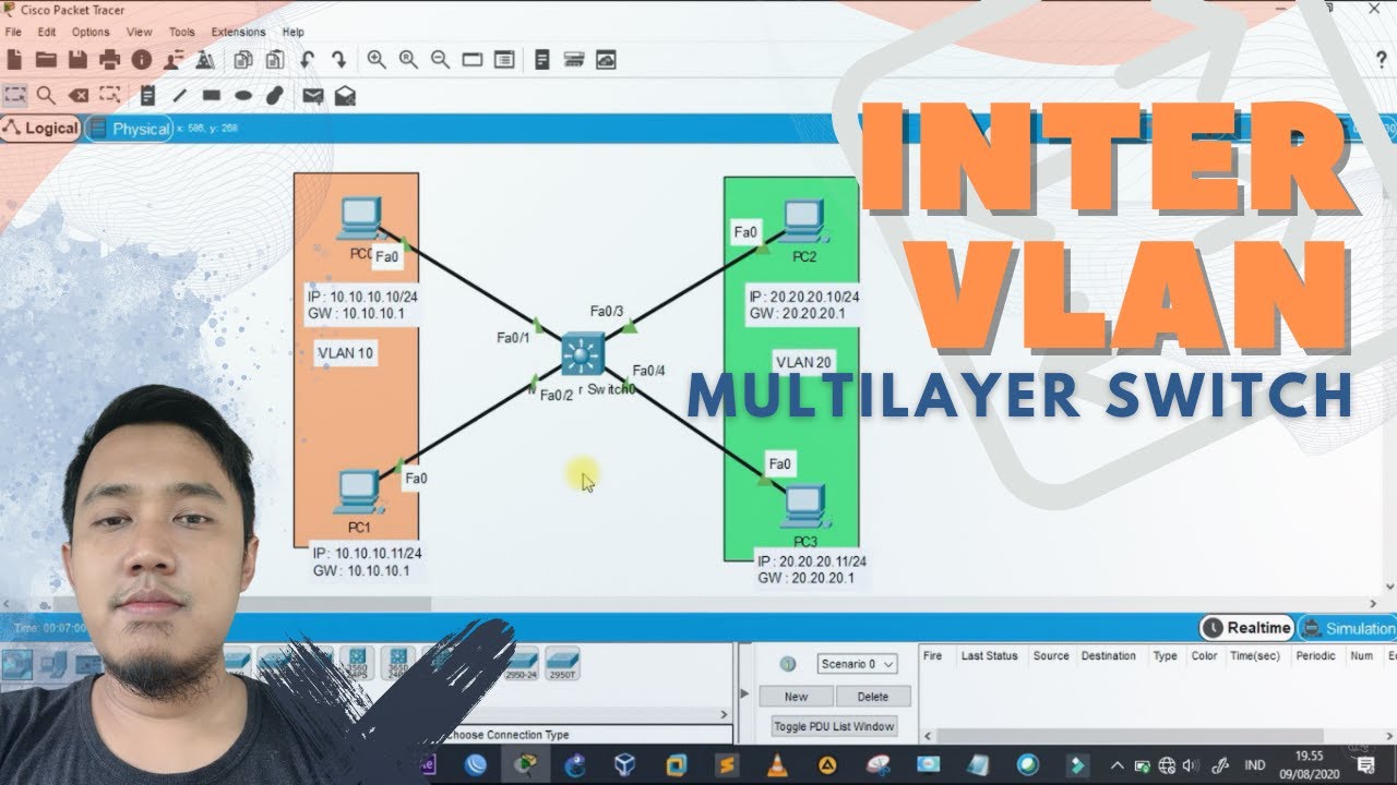Tutorial Inter-VLAN dan DHCP Server di Cisco Multilayer Switch - Simulasi Lengkap di Packet ...
