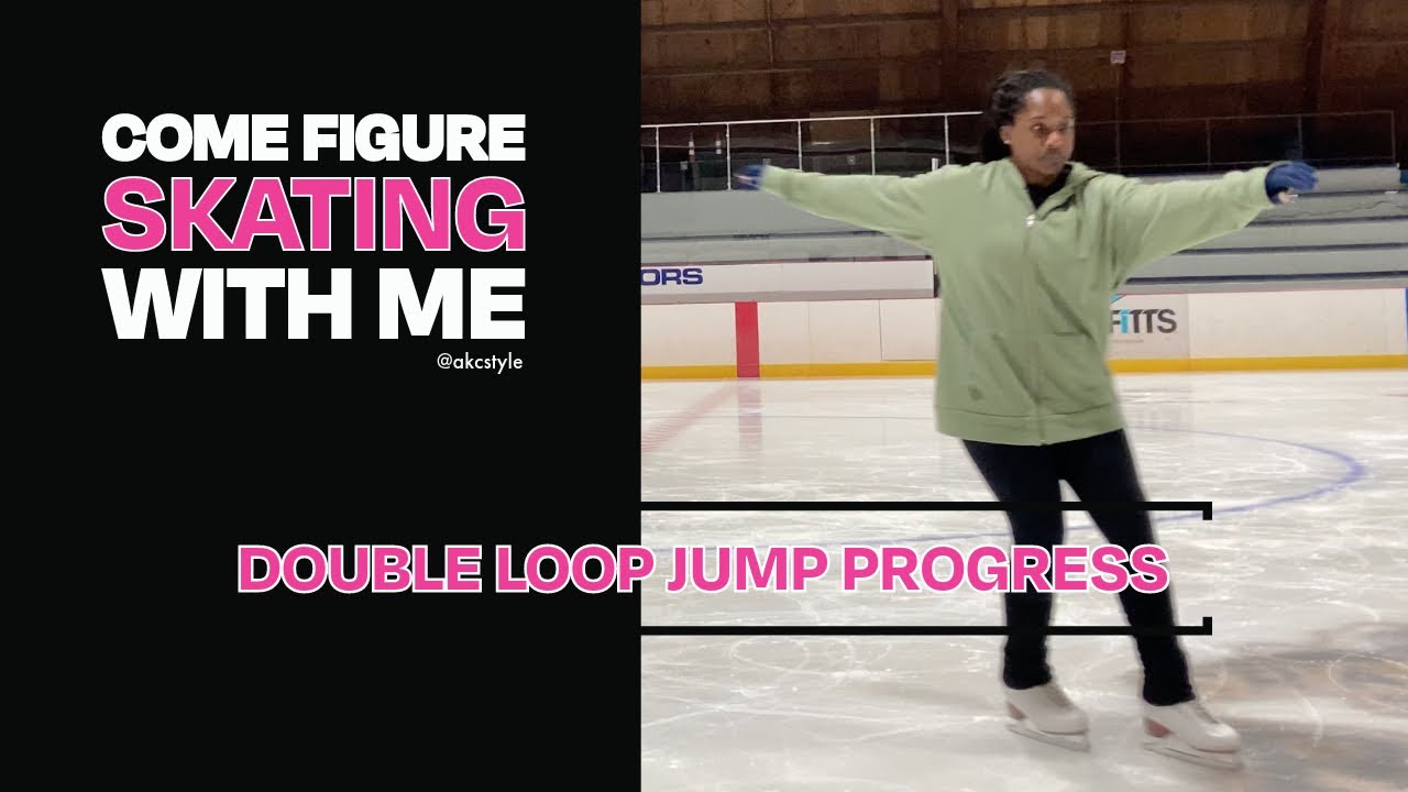 Adult Skating Double Loop Jump Progress | Come Skate with Coach ...