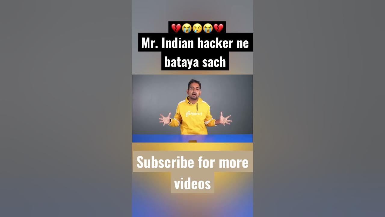 💔MR.INDIAN HACKER NE BATAYA 😭SUCH VEERENDER 😢NE KYU CHODI #mrindianhacker TEAM #shorts #viral ...