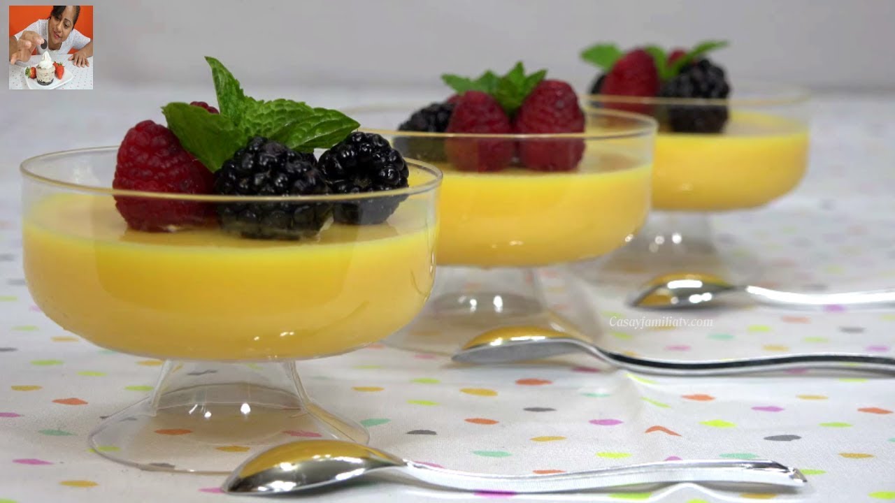 Postres | Gelatinas de Rompope con Moras | Recetas en Casayfamiliatv ...