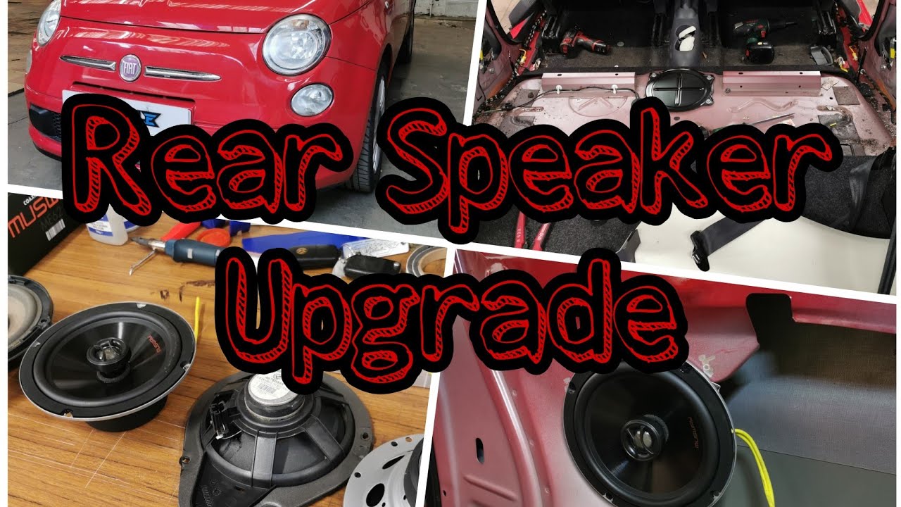 Fiat 500 2011 Rear Seats, Rear Quarter pannel Removal and Rear Speaker ...