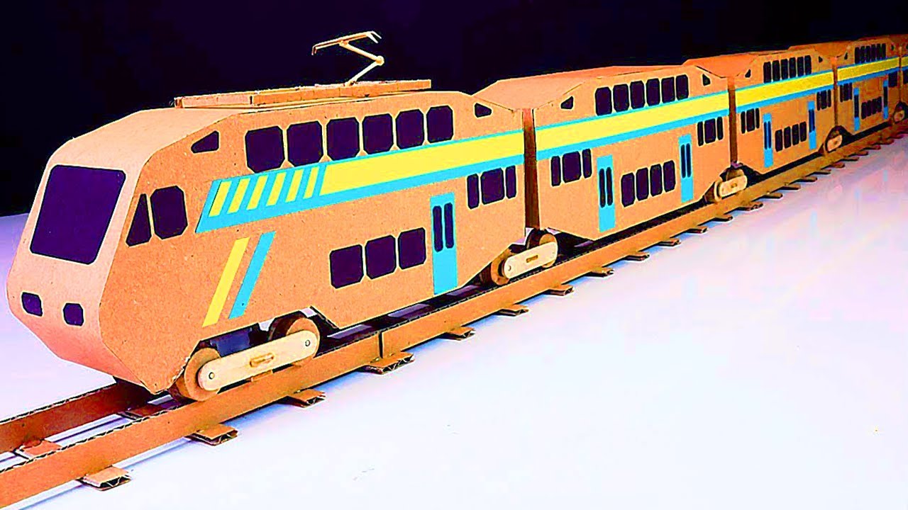 How To Make Transport Train with Two Floors | Fastes Trains - YouTube