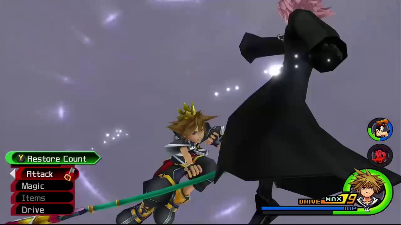 KH2 Final mix, Marluxia data battle - YouTube
