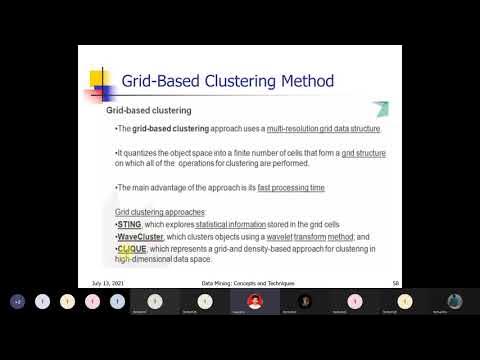 Grid based Clustering method, STING clustering method, Wave cluster method - YouTube