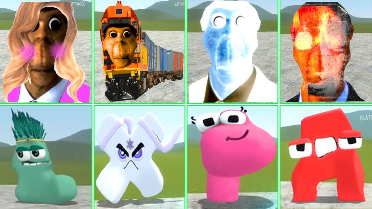 ALPHABET LORE & OBUNGA FAMILY NEW JUMPSCARE IN GARRY'S MOD PART 2 - YouTube