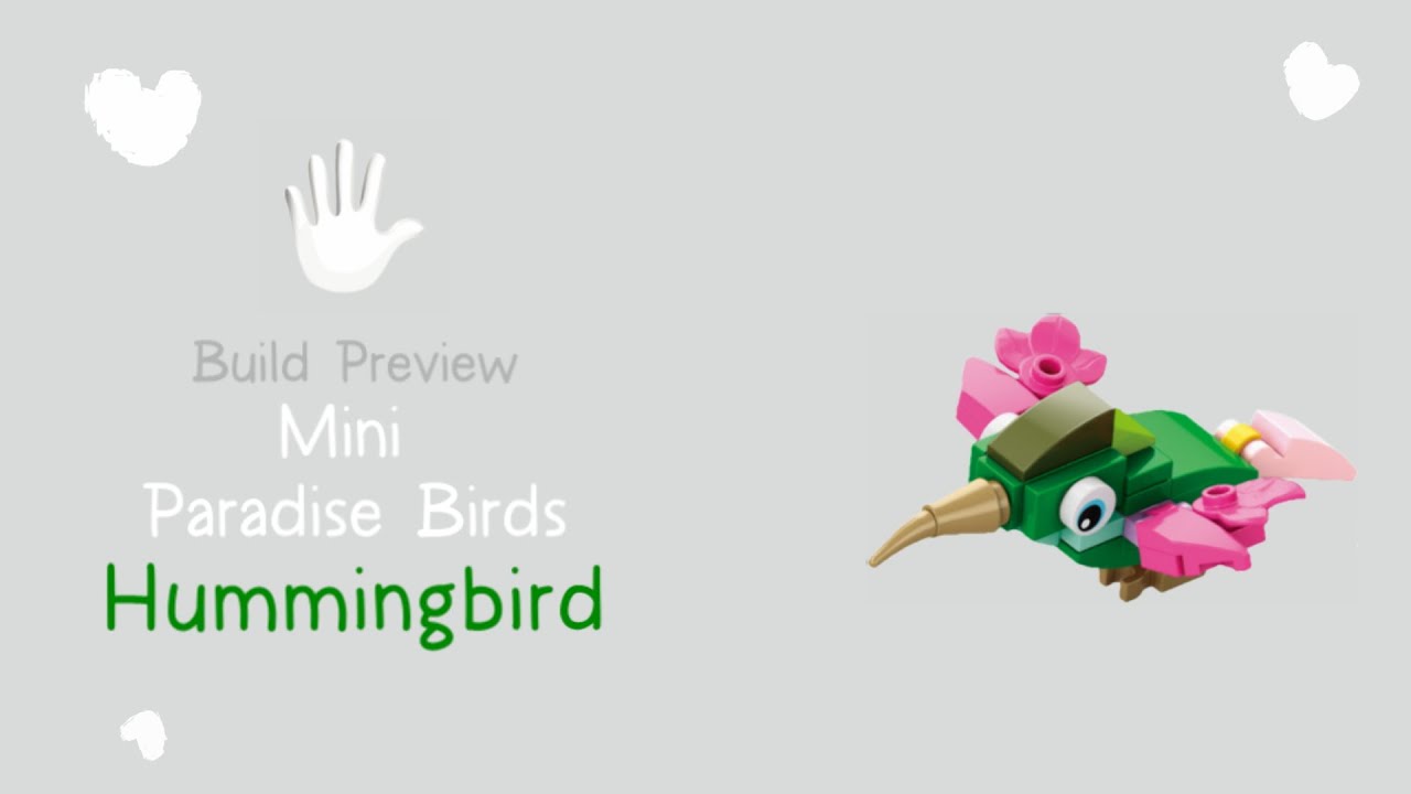 Cute Block Plants - Build Preview - Mini Paradise Birds - Hummingbird ...
