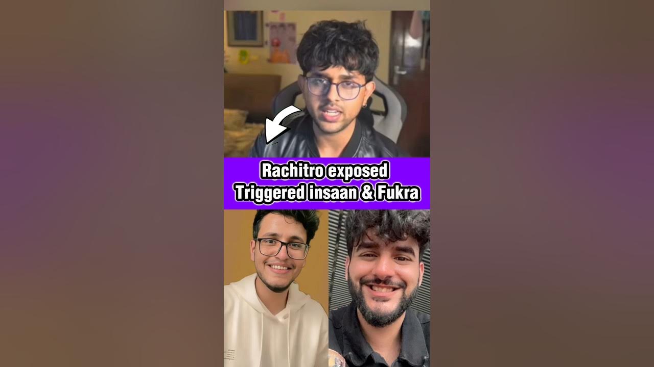 Rachitro exposed triggered insaan &Fukra insaan 😱 #rachitroo #triggeredinsaan #fukrainsaan # ...