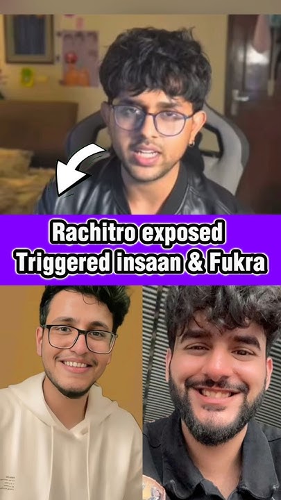 Rachitro exposed triggered insaan &Fukra insaan 😱 #rachitroo #triggeredinsaan #fukrainsaan # ...
