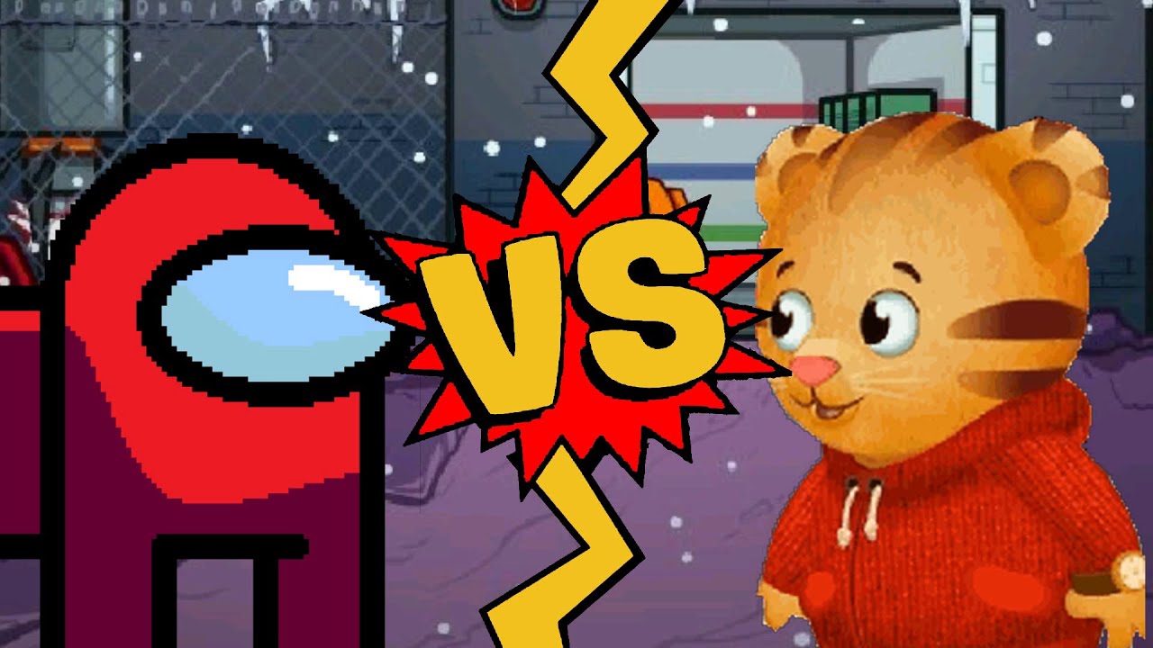 M.U.G.E.N Battles | Crewmate vs Daniel Tiger | Among Us vs Daniel Tiger ...