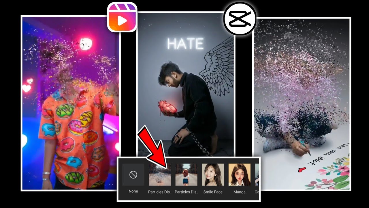 Particles Disappear Video Editing In Capcut App | Reels Trending Particle Disappear Effect ...