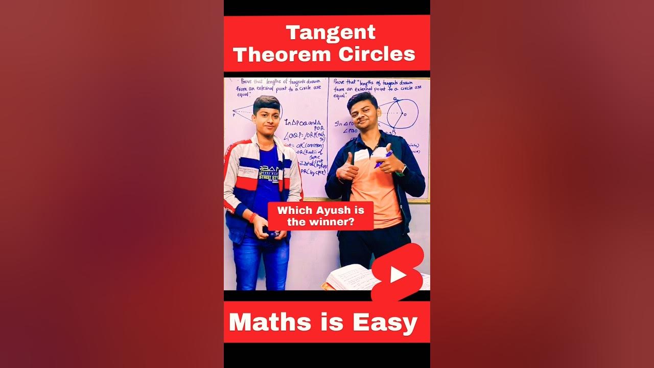 Class 10 Circles| Tangent Theorem 🔥| Circles Theorem Class 10 #youtubeshorts #shorts #class10 # ...