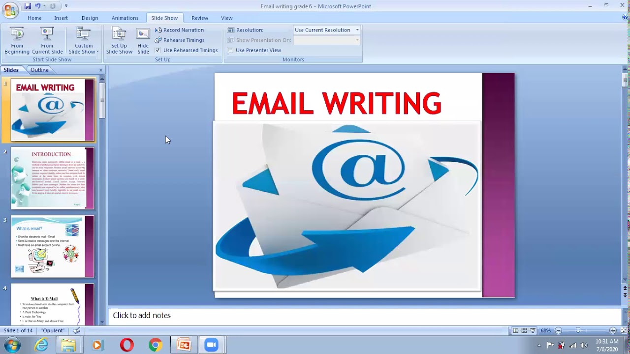 Grade 6 English Email writing 06.07.20 - YouTube