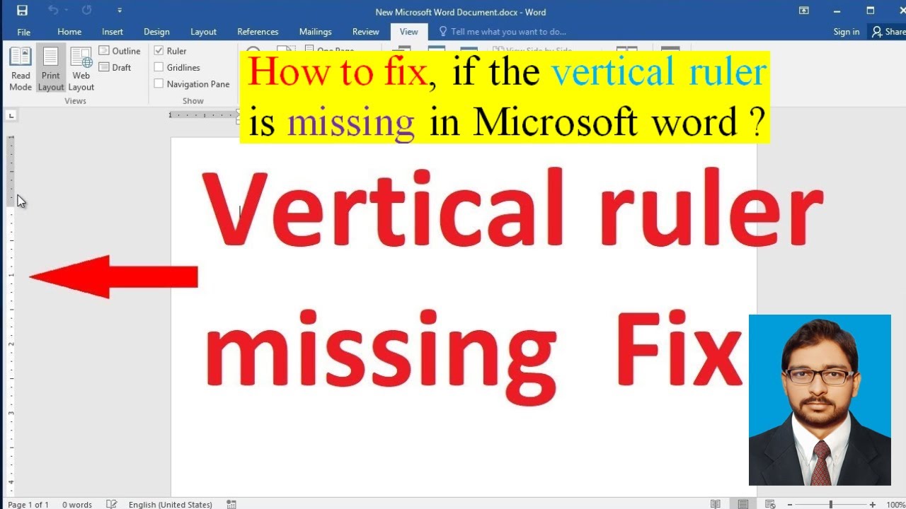 Word left ruler missing | MS word mein left ruler miss q hai | MS word ...