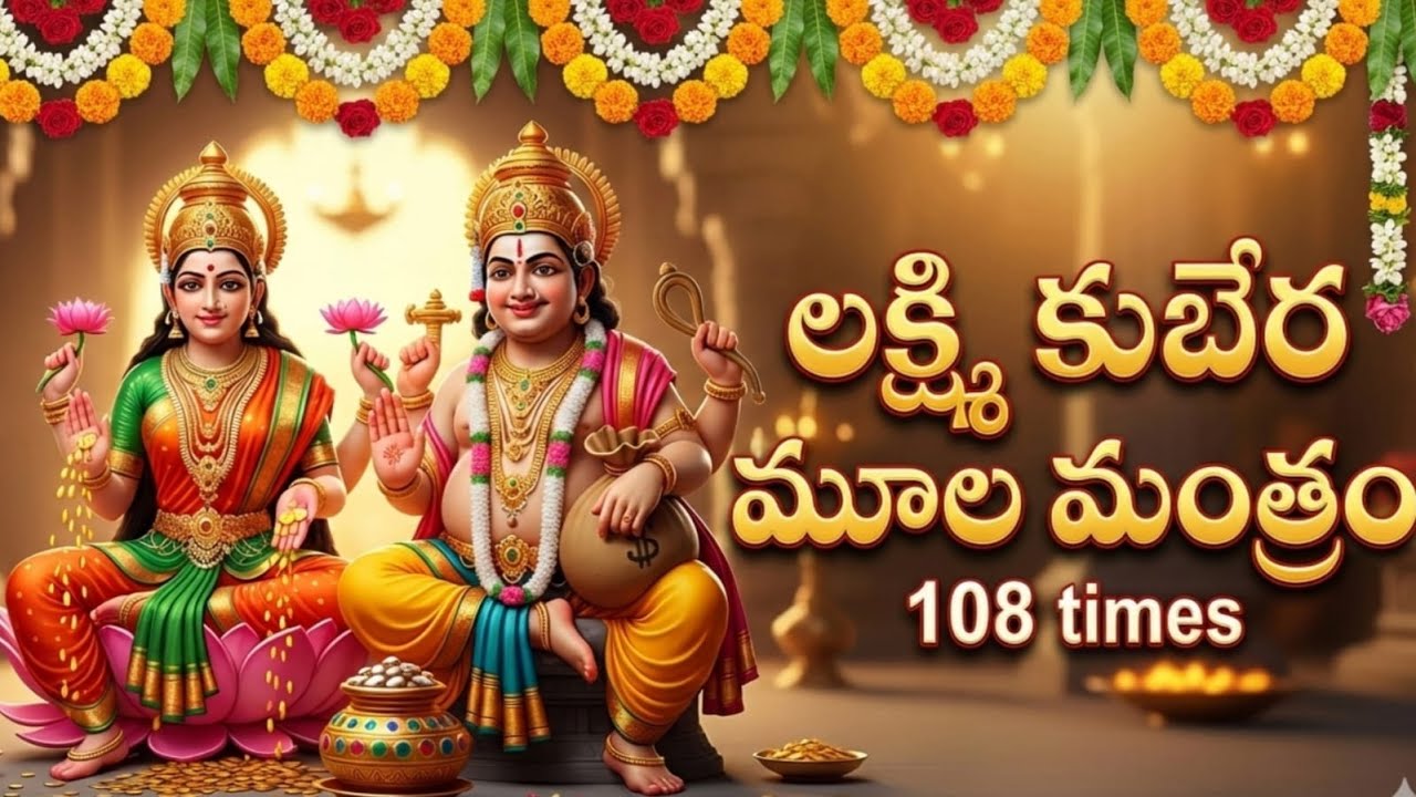 Lakshmi Kubera Moola Mantra 108 Times / అత్యంత శక్తివంతమైన మంత్రం ...