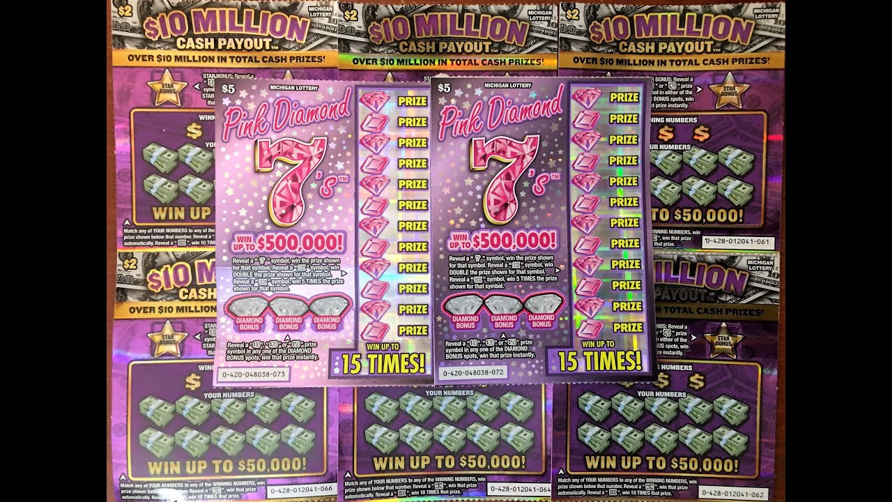 Pink Diamond 7's and 10 Million Cash Payout! Michigan Lottery Instant ...