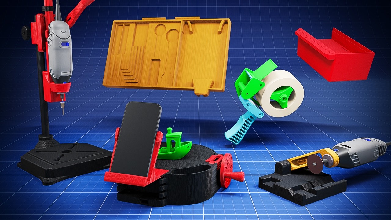 5 objets utiles à IMPRIMER EN 3D pour les bricoleurs ! - YouTube