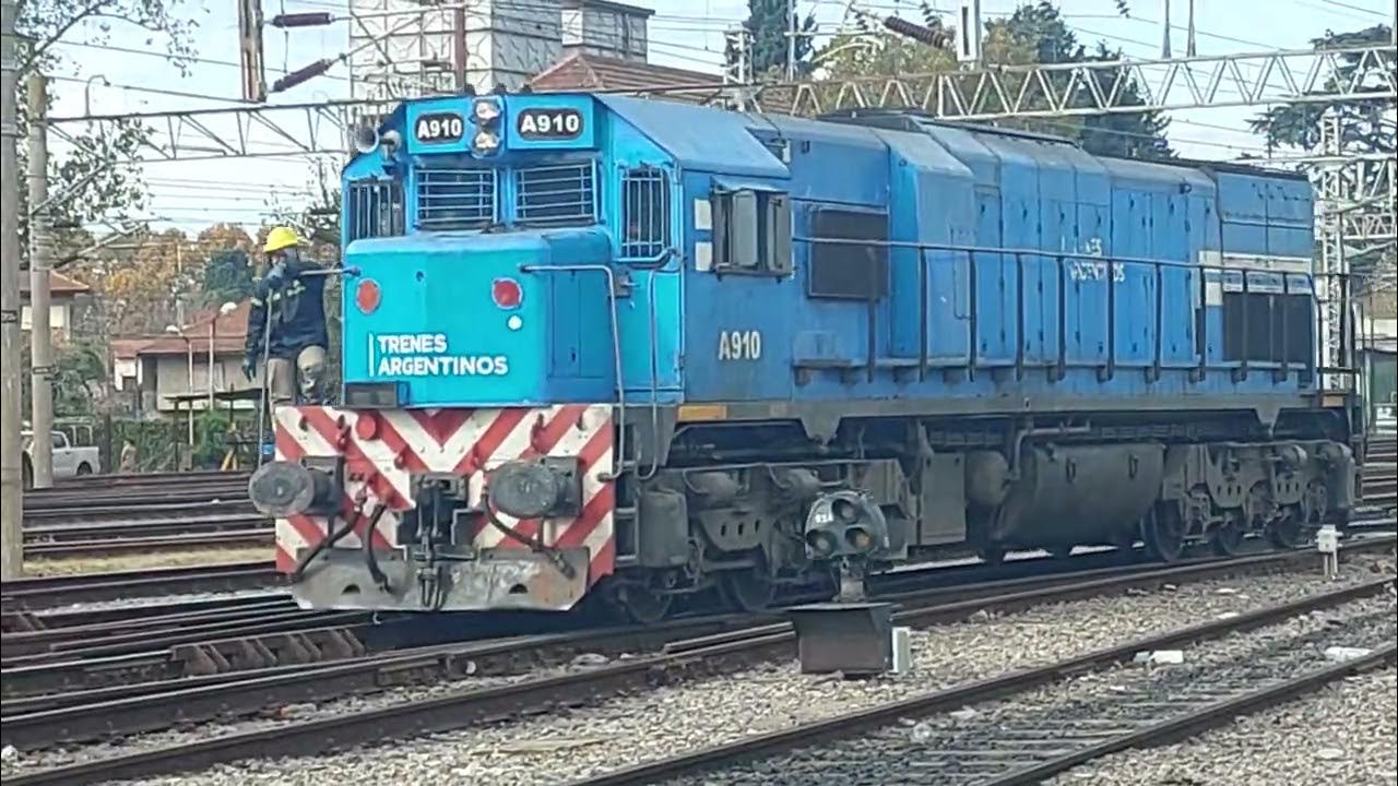 Llegada, maniobra y acople de la GT22 CW A910 en Temperley. 19/05/24 - YouTube