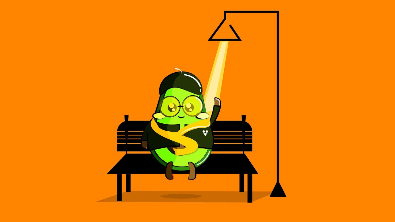 How to draw an Animated Avocado character in Adobe Illustrator for ...