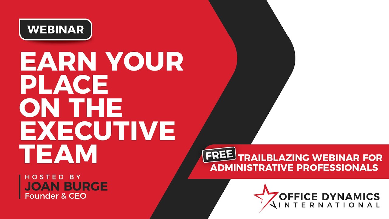 Earn Your Place on the Executive Team - YouTube