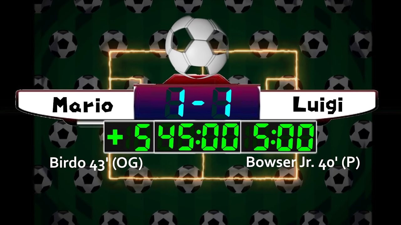 45 (+5) Minutes 1st Half Stopwatch Clock Soccer Football Scoreboard ...