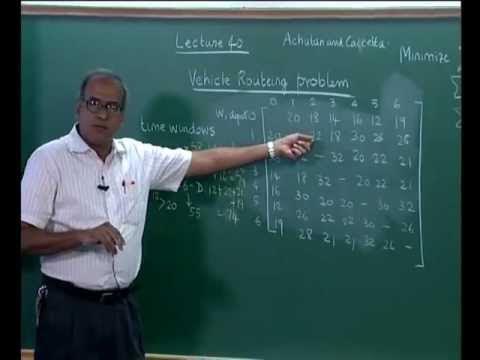 Mod-09 Lec-40 Vehicle Routeing Problems - YouTube