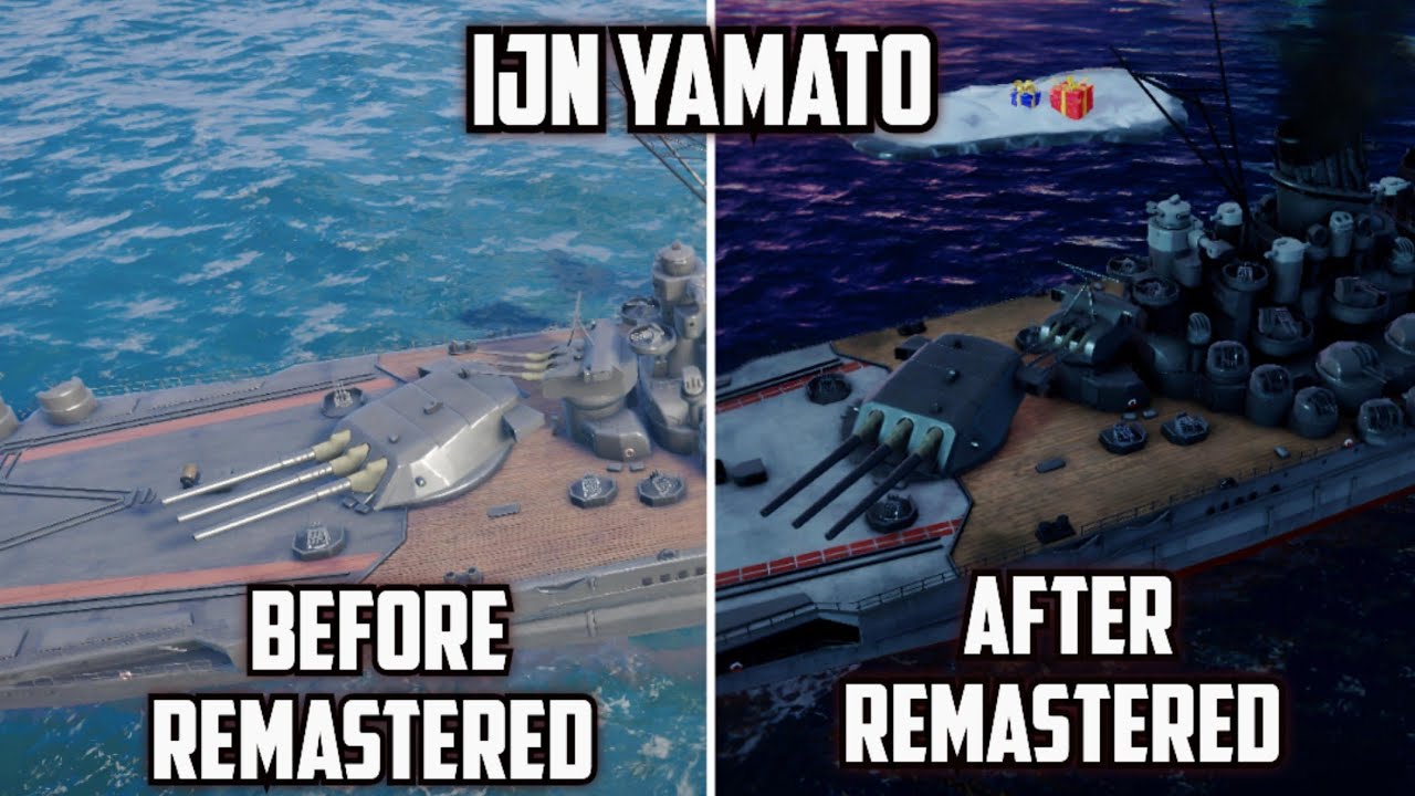 IJN Yamato Model Remastered and Weapon Name Changed Modern Warships ...