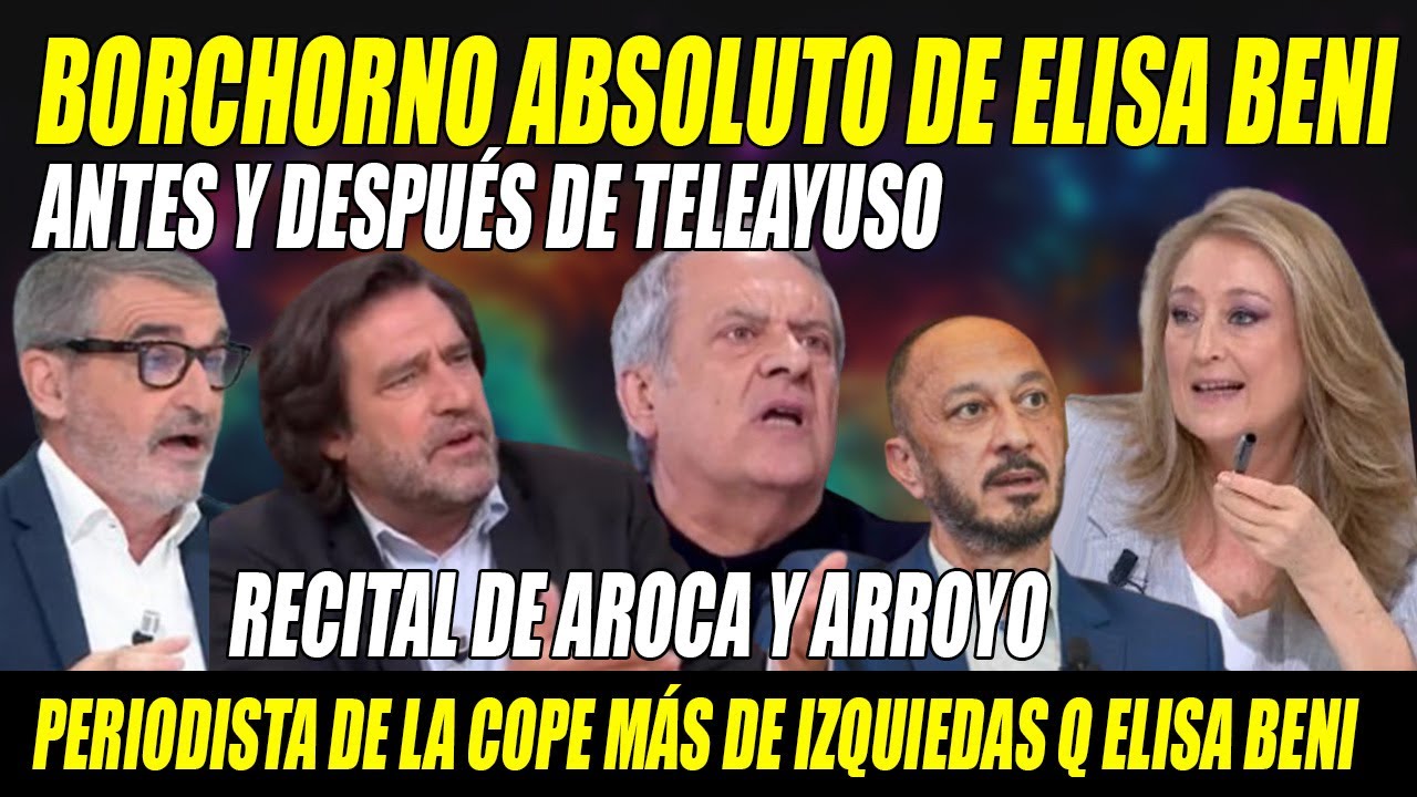 PILLADA y RIDÍCULO de Elisa Beni, VENDIDA al AYUSISMO-Periodista la ...