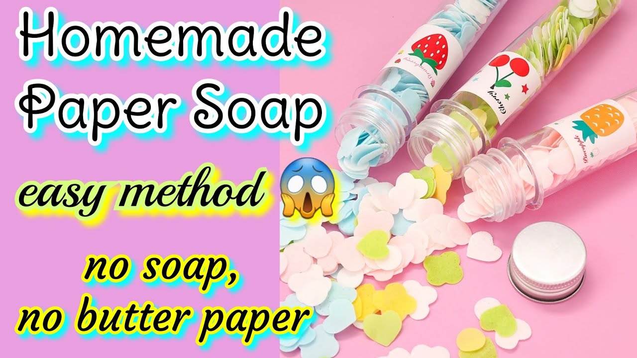 How to make paper soap without butter paper|Homemade Paper Soap|Diy ...