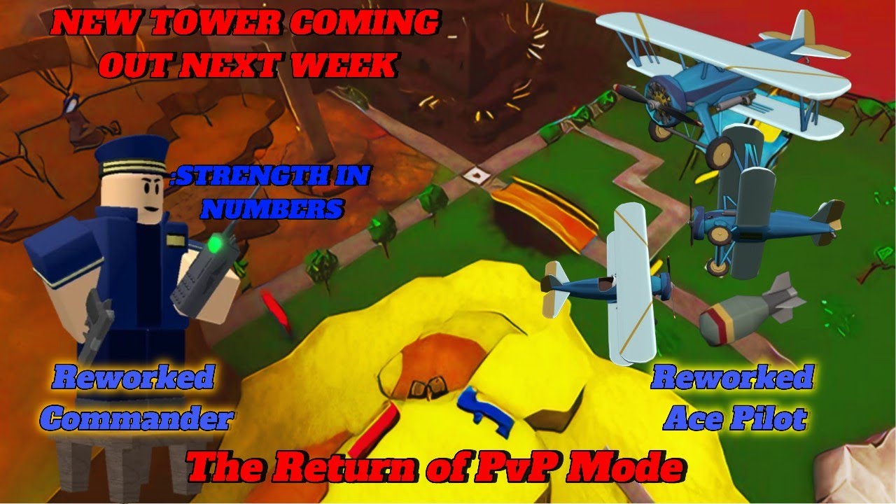 TDS | Commander Rework, PvP Mode, & NEW TOWER Coming Out Next Week ...