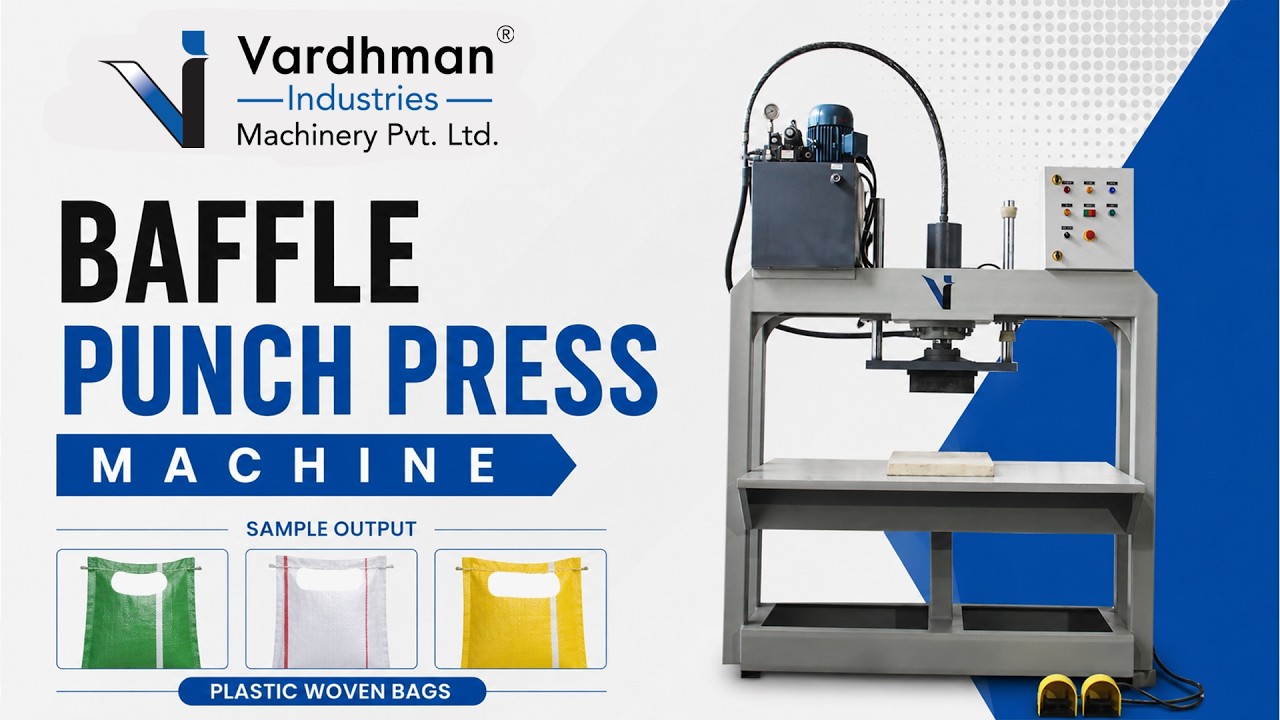 Baffle Cutting Machine | Vardhman Industries - YouTube
