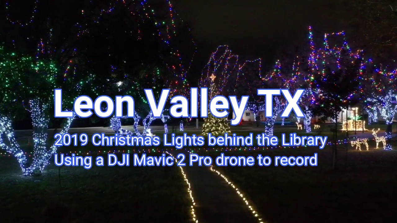 2019 Leon Valley Christmas Lights at Public Library - YouTube