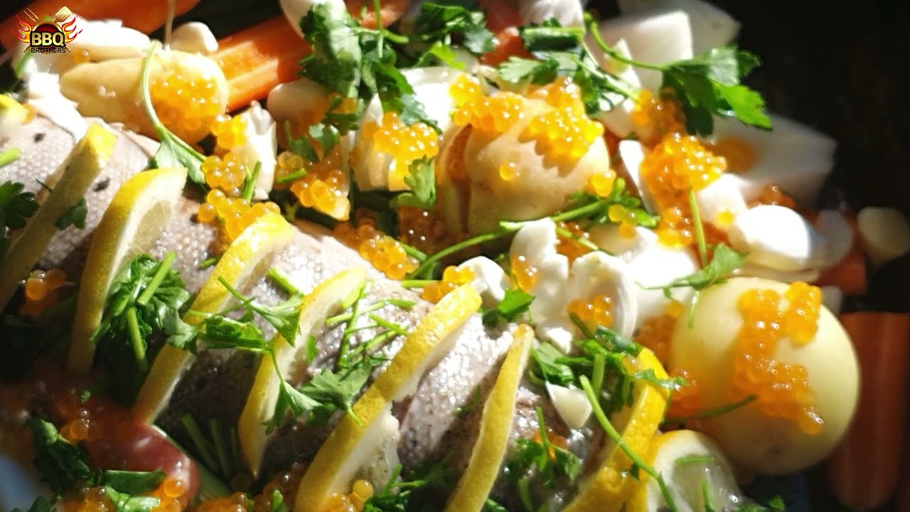 Whole FISH in a wood - fired oven I RIBA Pastrmka vo furna BBQ Brothers ...