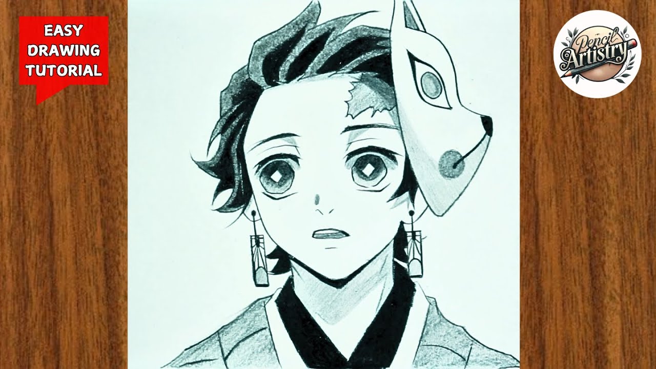 Drawing Tutorial: How to Draw Tanjiro Kamado from Demon Slayer - YouTube