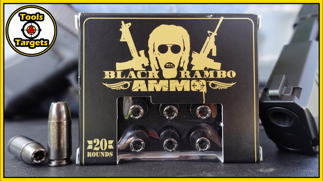 Black Rambo AMMO!...Good To Go, or Just For Show? 9mm Self-Defense Ammo ...