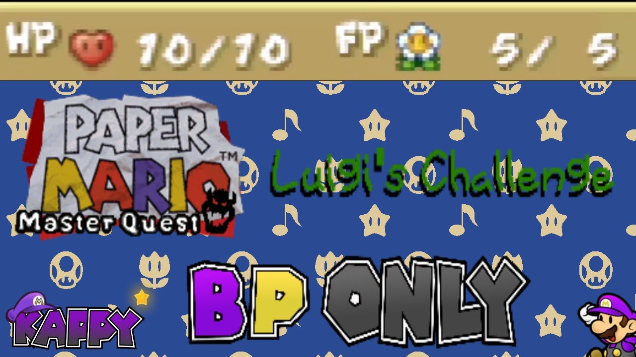 Paper Mario Master Quest Luigi's Challenge BP Only Trailer - YouTube