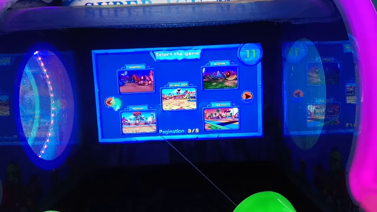 Easyfun super ice man Water shooting game machine with 25 games - YouTube