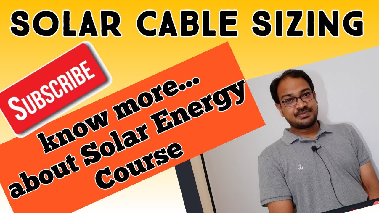 Cable Sizing of Solar PV Systems - YouTube