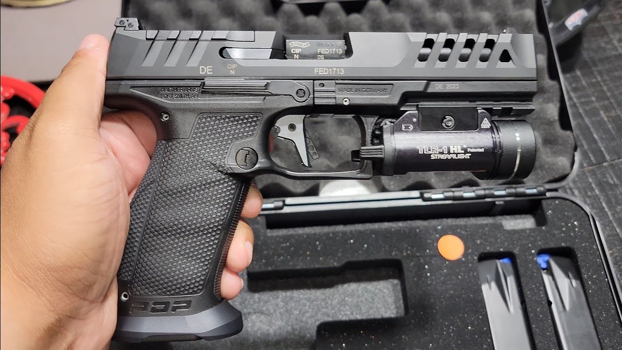 Walther PDP Match Polymer with Streamlight TLR-1 HL - YouTube