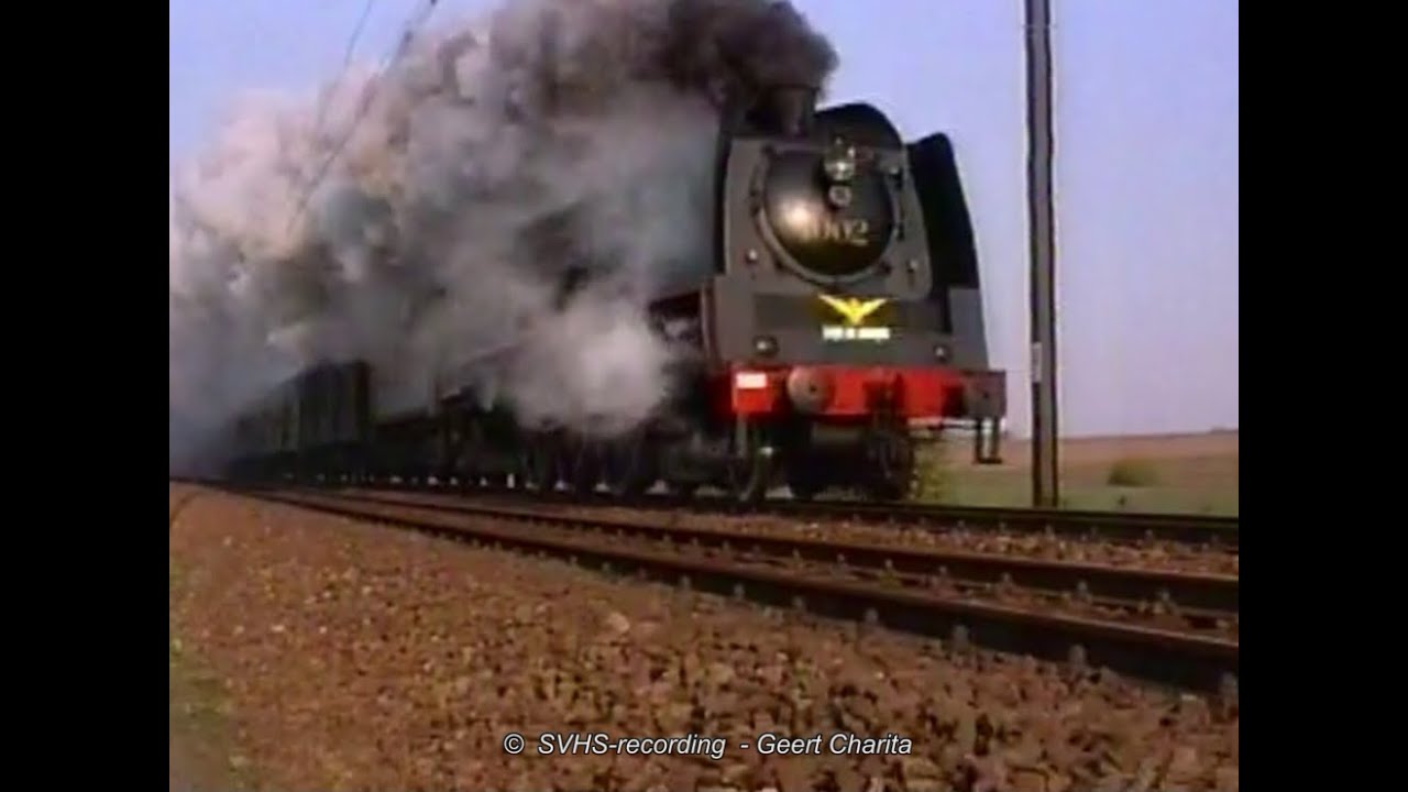 (28) NMBS-SNCB STEAM locos 1.002 and 29.013 on L36 between Brussels and ...