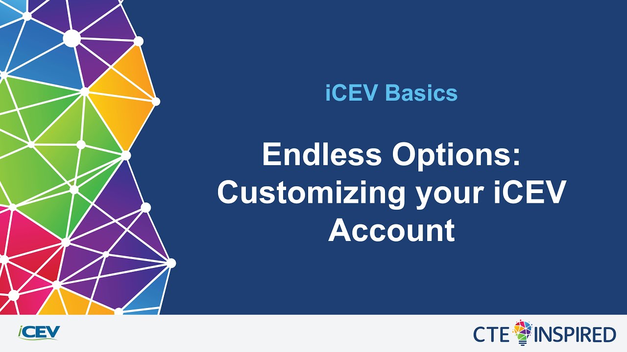 Endless Options: Customizing Your iCEV Account - YouTube