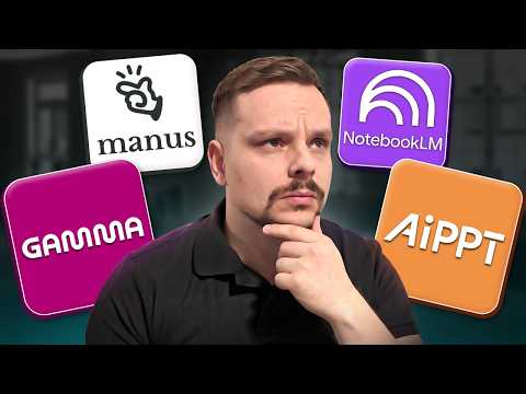 Gamma vs Manus vs NotebookLM vs AiPPT - (2026) I Used the Same Prompt on All of Them