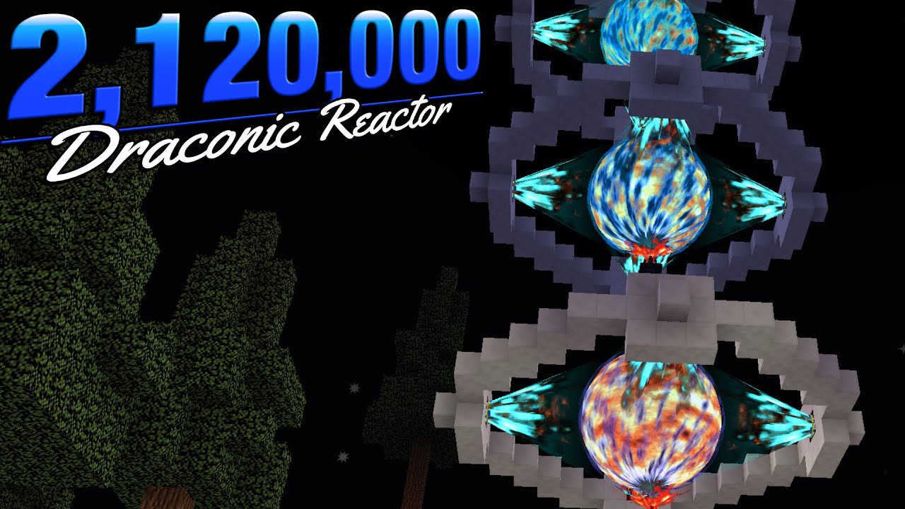 Draconic Reactor 2,120,000 M Rf/t - New World Record? - YouTube