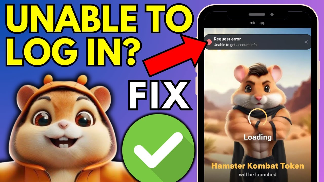 Hamster Kombat Unable To Get Account Info Problem Fix (Request Error Possible Causes) - YouTube