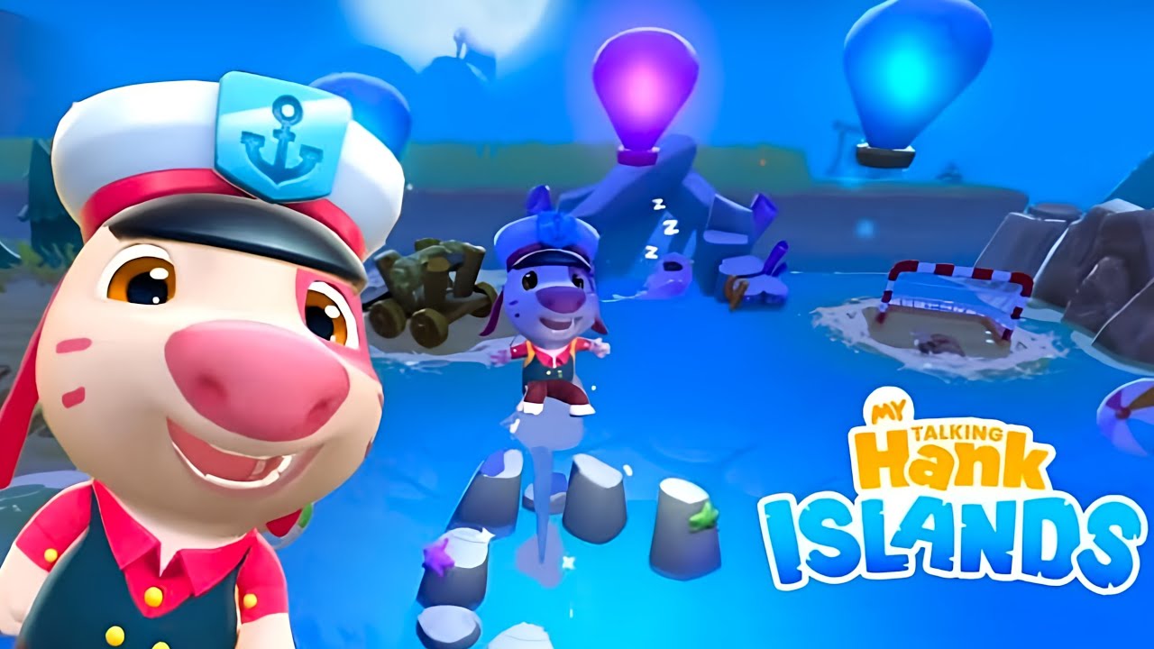 My Talking Hank Islands 😍 - Hank New Animal Adventure Full Night ...